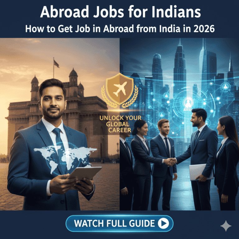 Abroad Jobs for Indians: How to Get Job in Abroad from India 2025